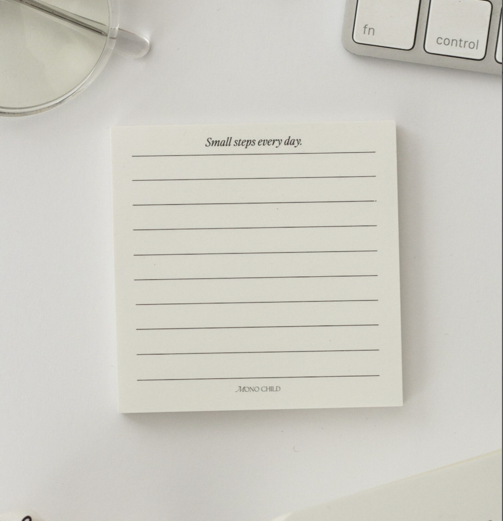 Small Steps Every Day Sticky Notes | Civil Stock General Store